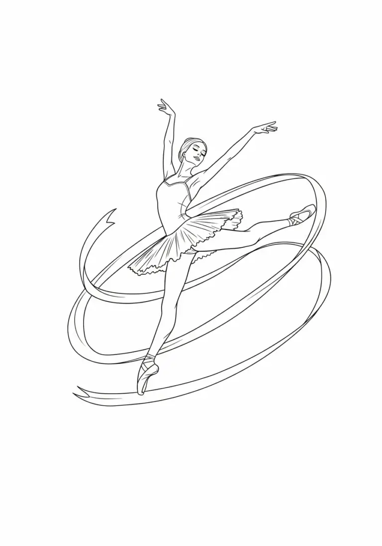 18+ Ballerina Kleurplaat – Gratis Printbare En Online Tekening