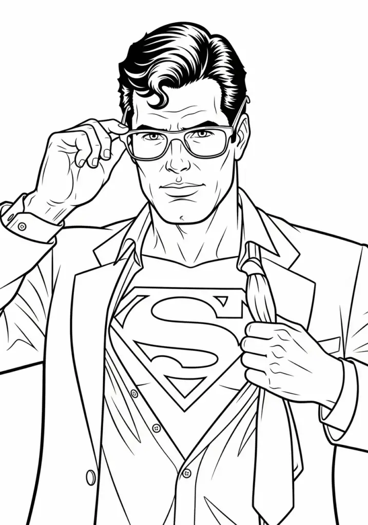 Más de 20 páginas para colorear de Superman: dibujos para colorear ...