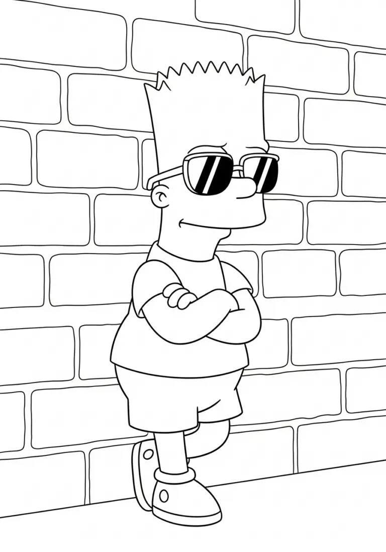 22+ Bart Simpson Kleurplaat – Gratis Printbare Tekening Voor Peuters