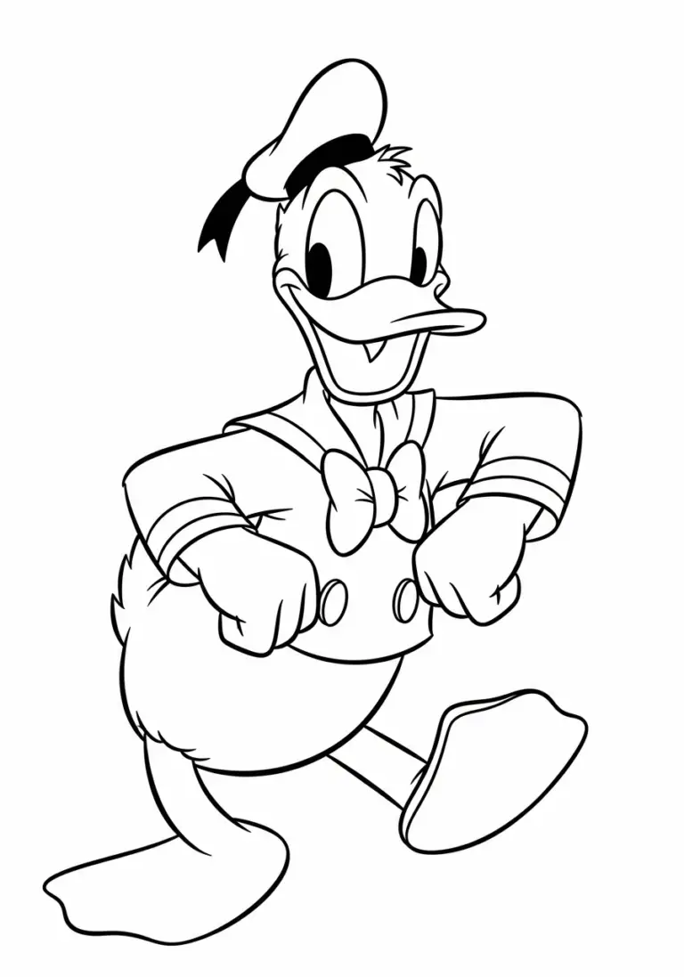 45 Donald duck Ausmalbilder kostenlos zum ausdrucken PDF