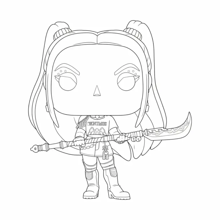 Página para colorear de Mira, Cazadores de Demonios del KPop ...