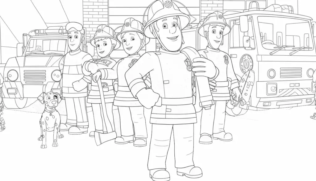 27 Brandweerman Sam Kleurplaat Unieke | Download En Printen