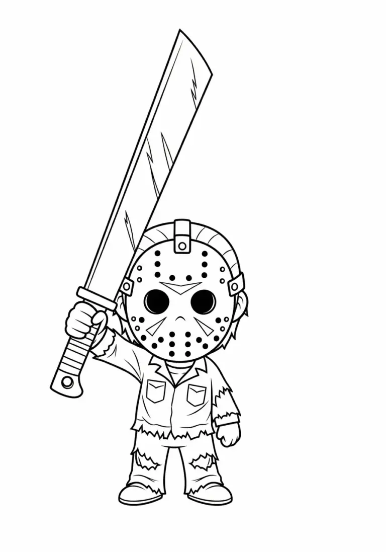 17+ Jason Voorhees Coloring Pages – Free Printable Drawing