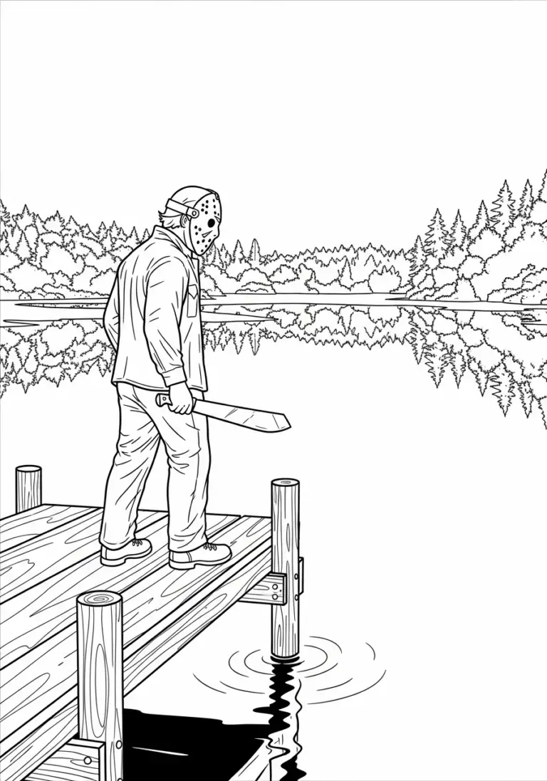 17+ Jason Voorhees Coloring Pages – Free Printable Drawing