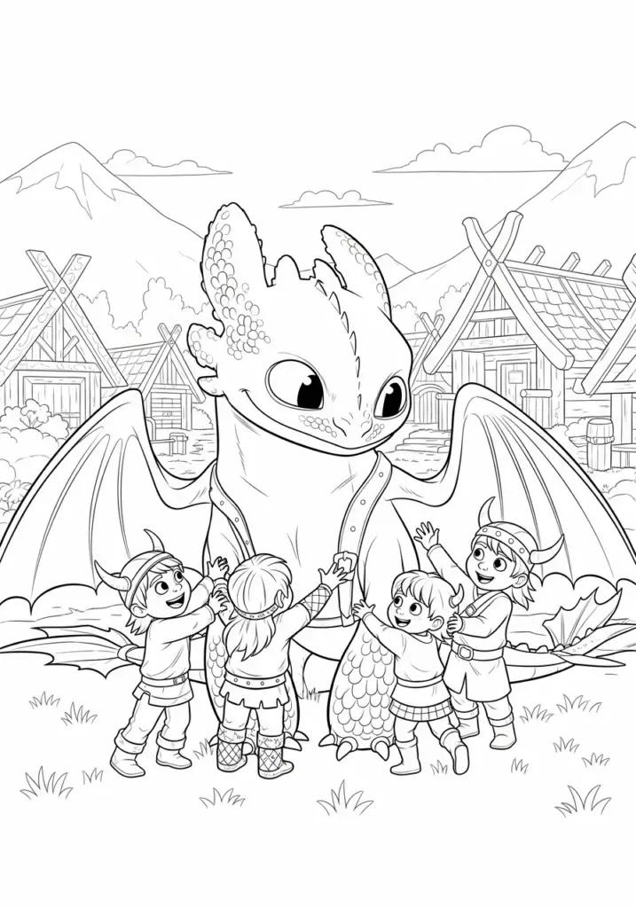 19+ Toothless Coloring Pages – Free Print and Color Online