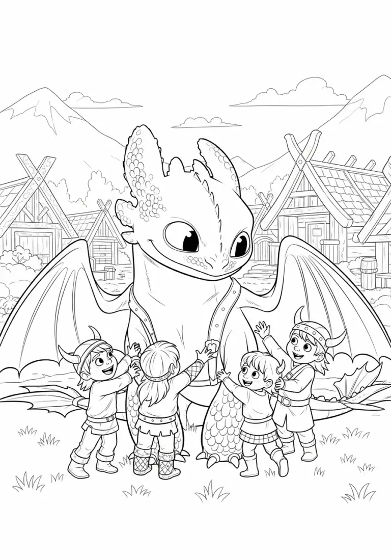 19+ Toothless Coloring Pages – Free Print and Color Online