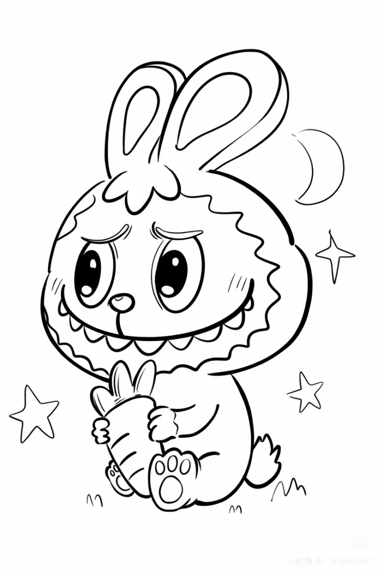 83+ Mewarnai Labubu untuk anak-anak (gambar untuk dicetak)