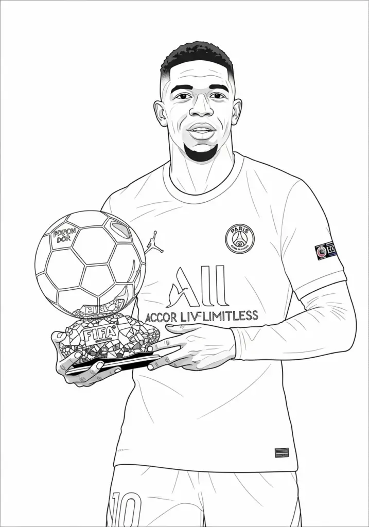 Coloriage Ousmane Demb l Dessin De Football Gratuit Colorier Coloriage Ousmane Demb l Dessin De Football Gratuit Colorier