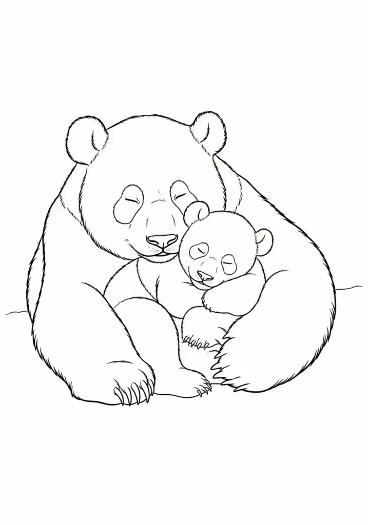 22+ Panda-malebøger | Gratis printbare tegninger til småbørn
