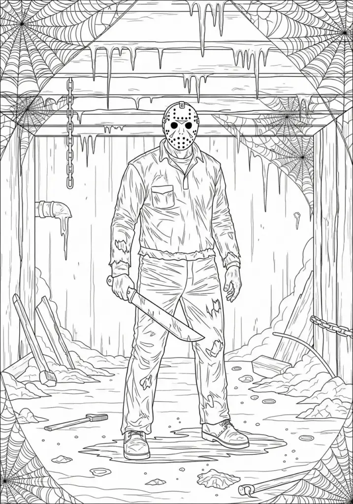 17+ Jason Voorhees Coloring Pages – Free Printable Drawing
