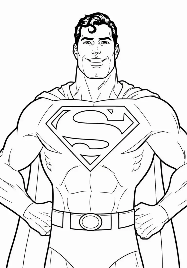 Más de 20 páginas para colorear de Superman: dibujos para colorear ...