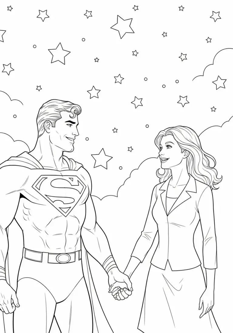 Más de 20 páginas para colorear de Superman: dibujos para colorear ...