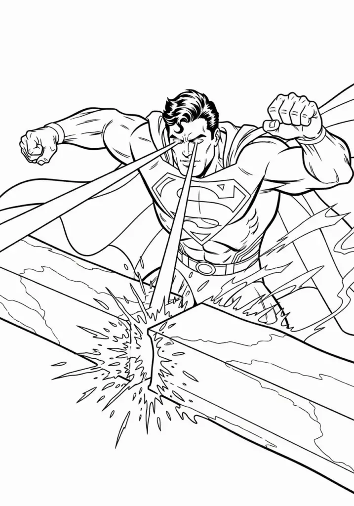 Más de 20 páginas para colorear de Superman: dibujos para colorear ...