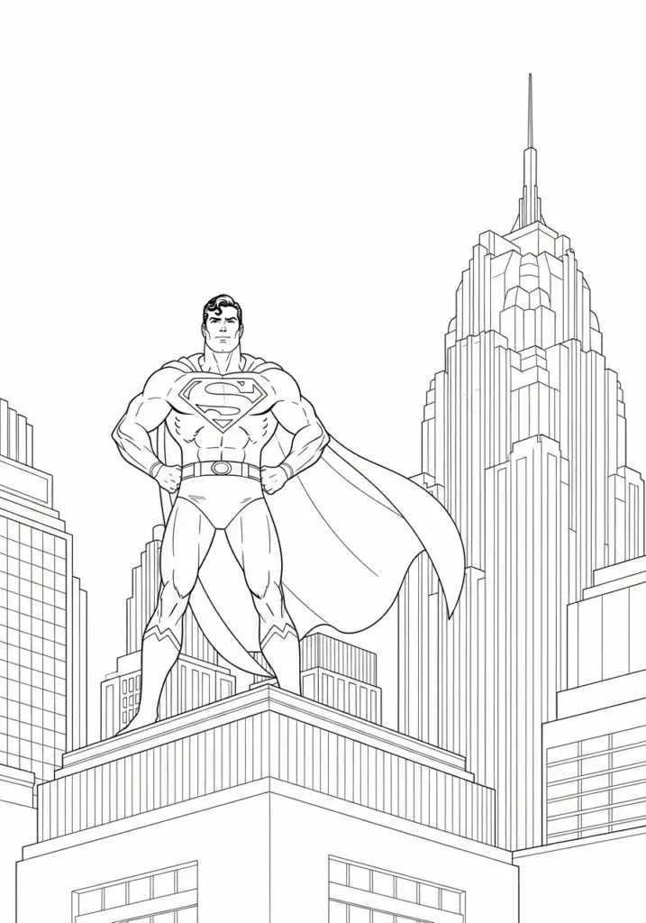 Más de 20 páginas para colorear de Superman: dibujos para colorear ...