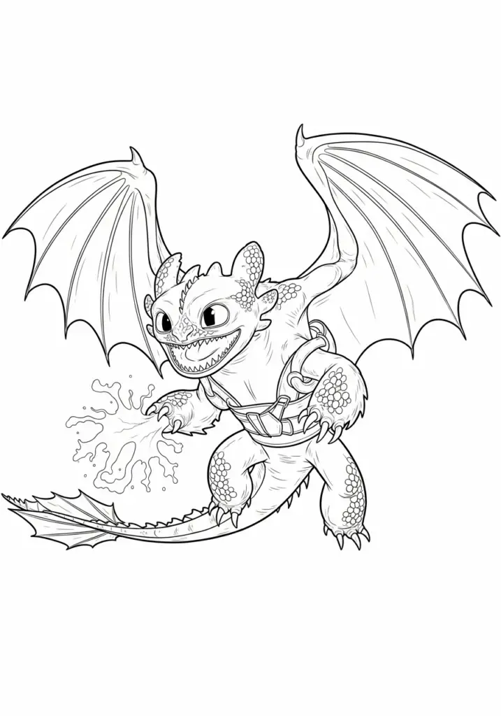 19+ Toothless Coloring Pages – Free Print and Color Online