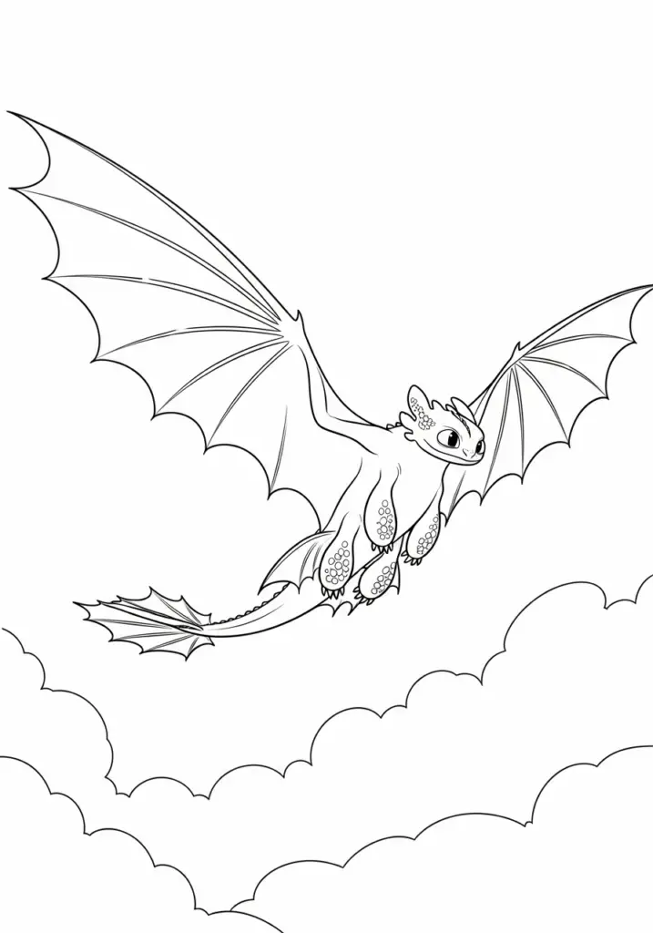 19+ Toothless Coloring Pages – Free Print and Color Online