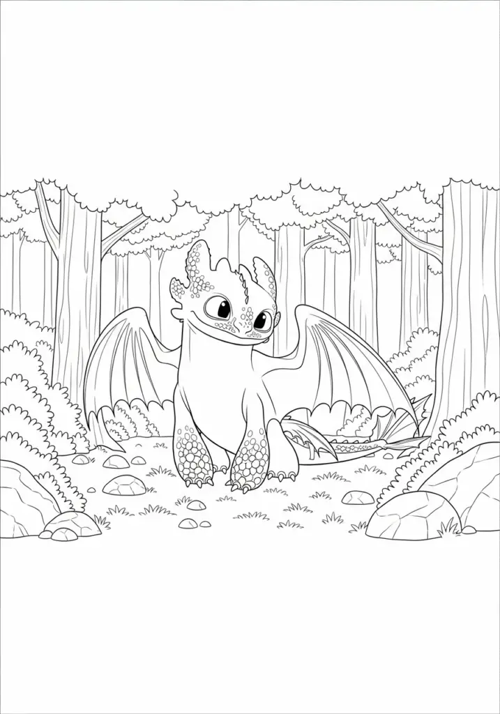 19+ Toothless Coloring Pages – Free Print and Color Online