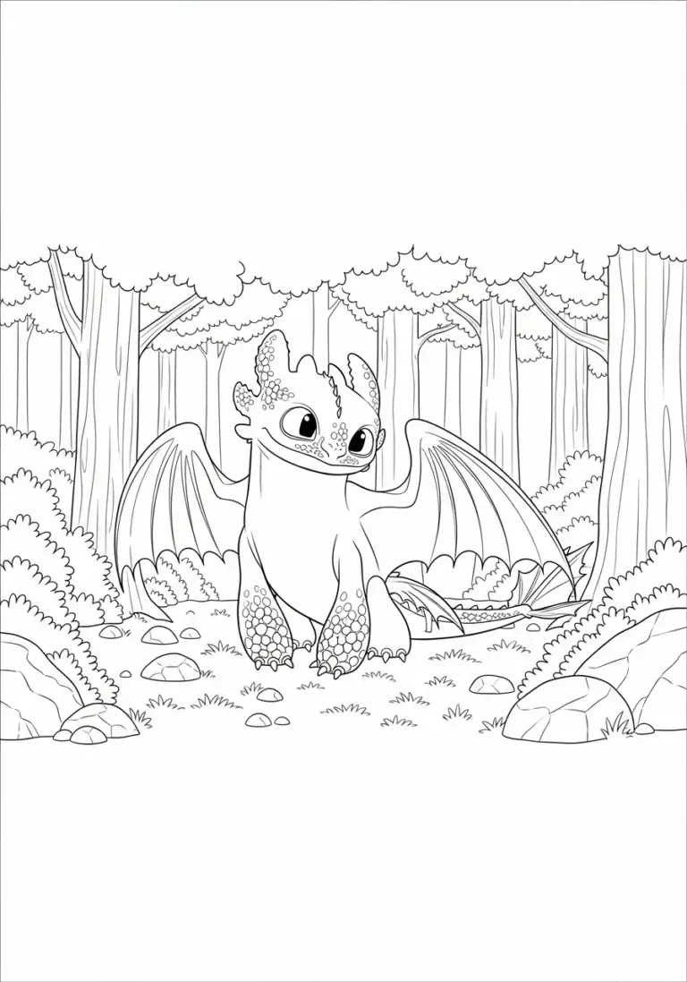 19+ Toothless Coloring Pages – Free Print and Color Online