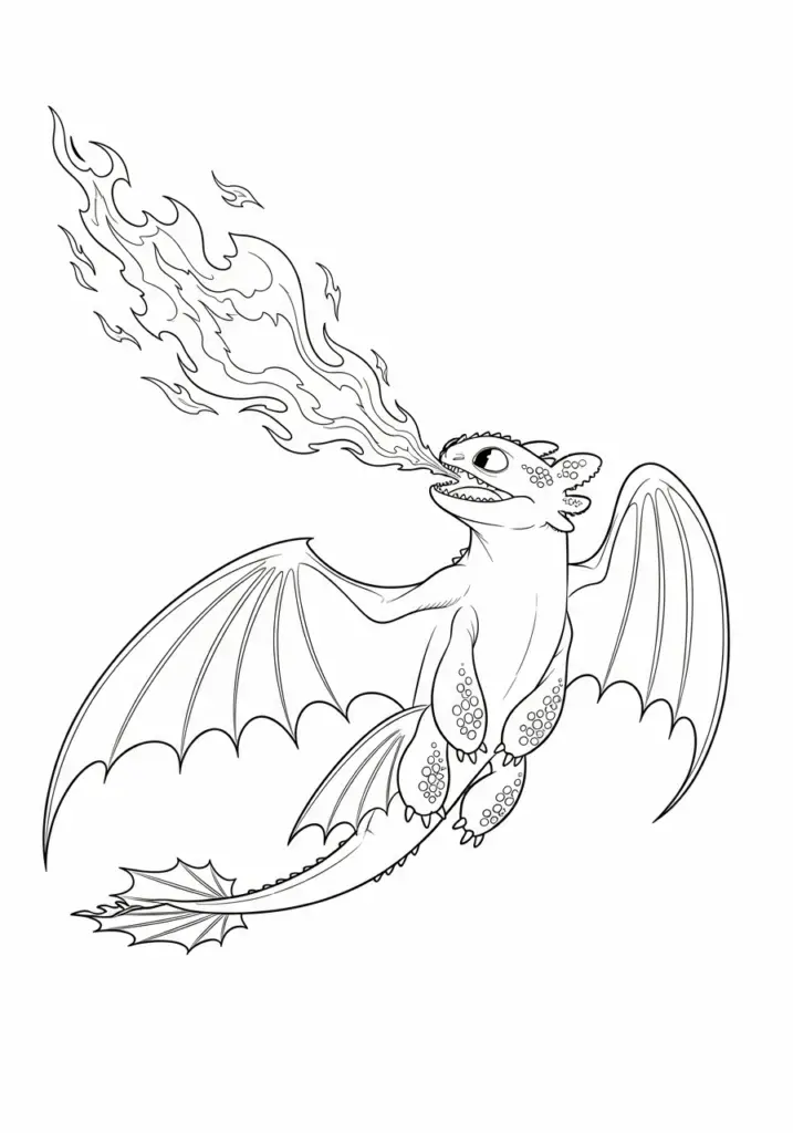 19+ Toothless Coloring Pages – Free Print and Color Online