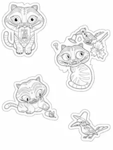 Kpop Demon Hunters Derpy Coloring Page – Free Printable Fun