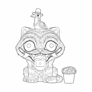 Kpop Demon Hunters Derpy Coloring Page – Free Printable Fun