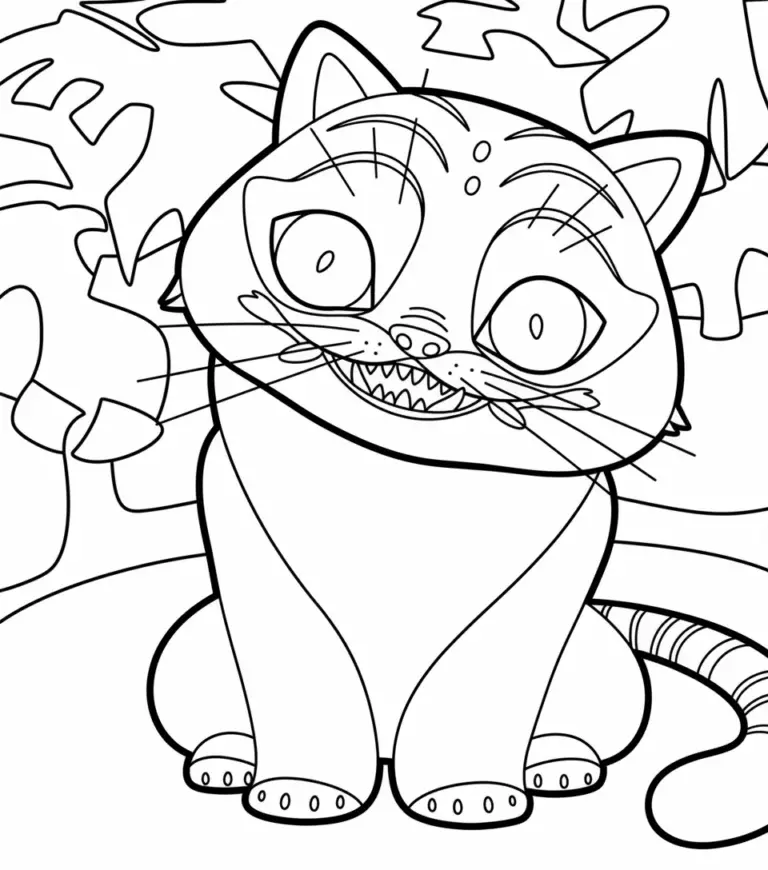 Kpop Demon Hunters Derpy Coloring Page – Free Printable Fun