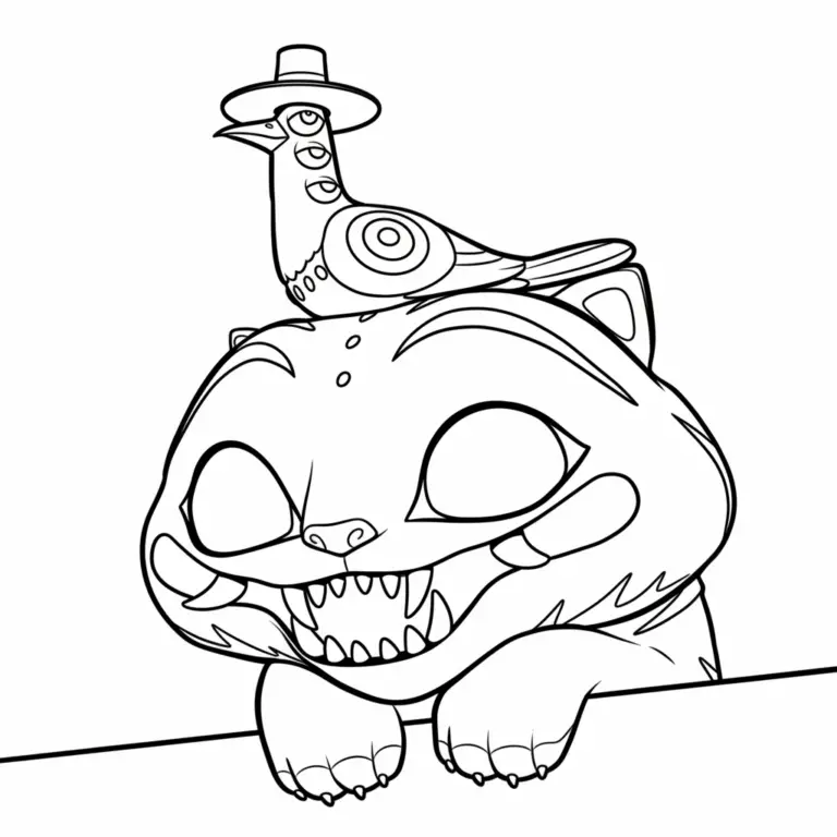 Kpop Demon Hunters Derpy Kleurplaat – Gratis Printbare Pret