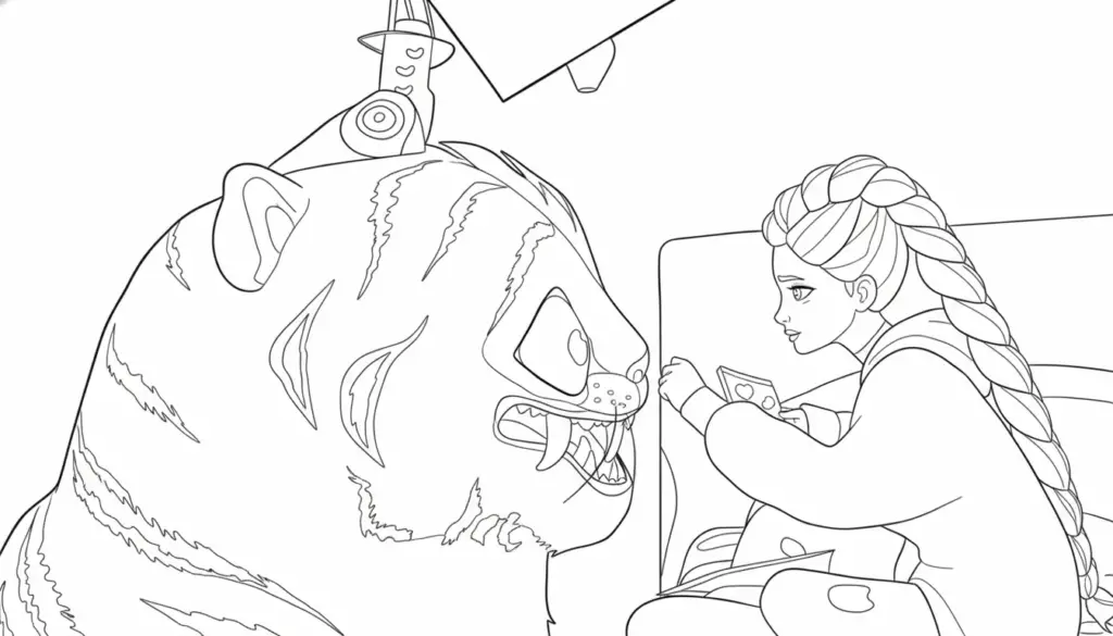 Kpop Demon Hunters Derpy Coloring Page – Free Printable Fun