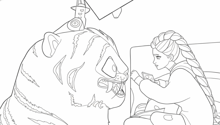 Kpop Demon Hunters Derpy Coloring Page – Free Printable Fun