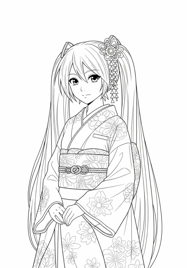 22+ Σελίδες Χρωματισμού Hatsune Miku – Δωρεάν Εκτύπωση και Χρωματισμός ...