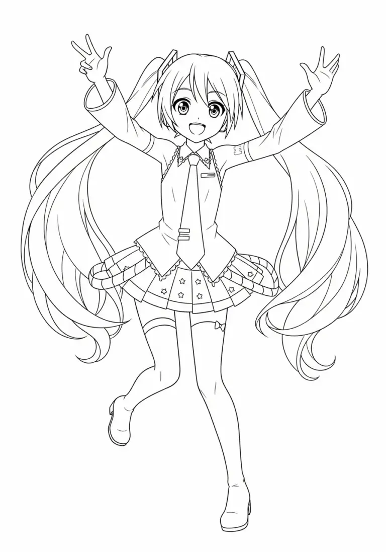 22+ Σελίδες Χρωματισμού Hatsune Miku – Δωρεάν Εκτύπωση και Χρωματισμός ...