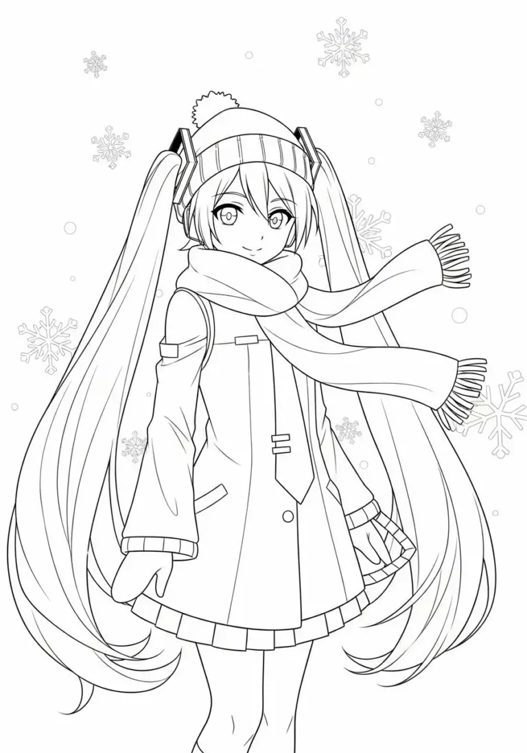 22+ Σελίδες Χρωματισμού Hatsune Miku – Δωρεάν Εκτύπωση και Χρωματισμός ...