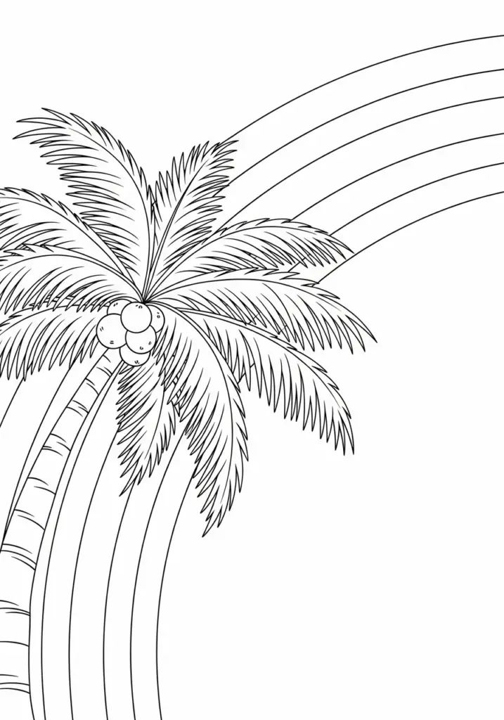 18+ Kleurplaat Palmboom – Zomers Plezier Voor Peuters